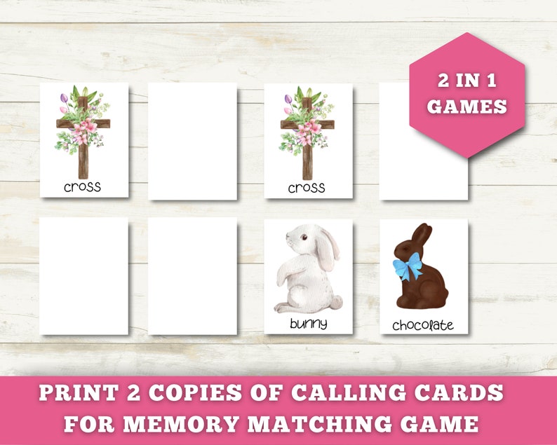 Printable Easter Bingo, Easter Activity for Kids, Christian Easter ...