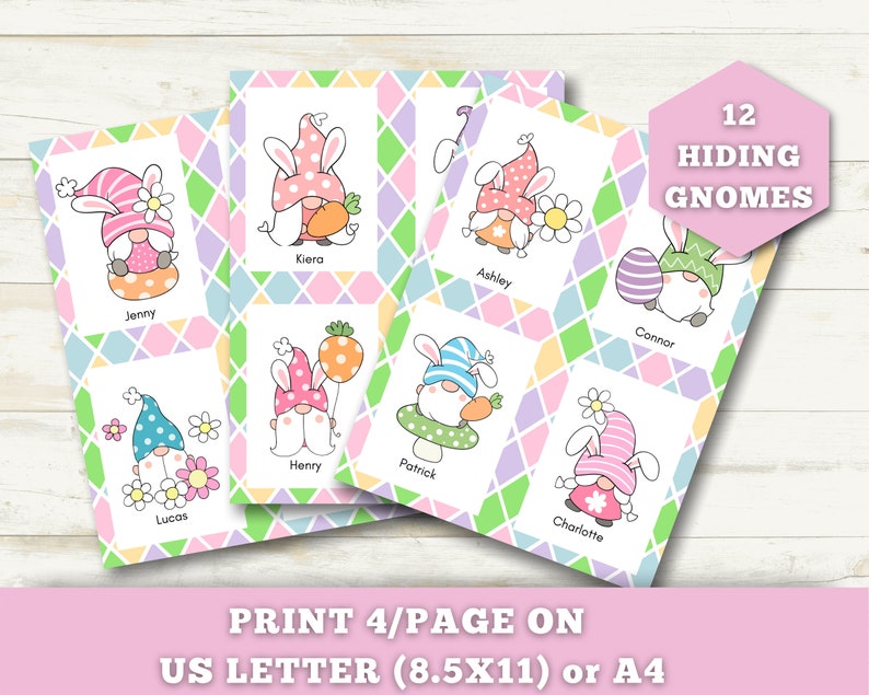 Printable Easter Scavenger Hunt for Kids, Easter Bunny Hide and Seek ...