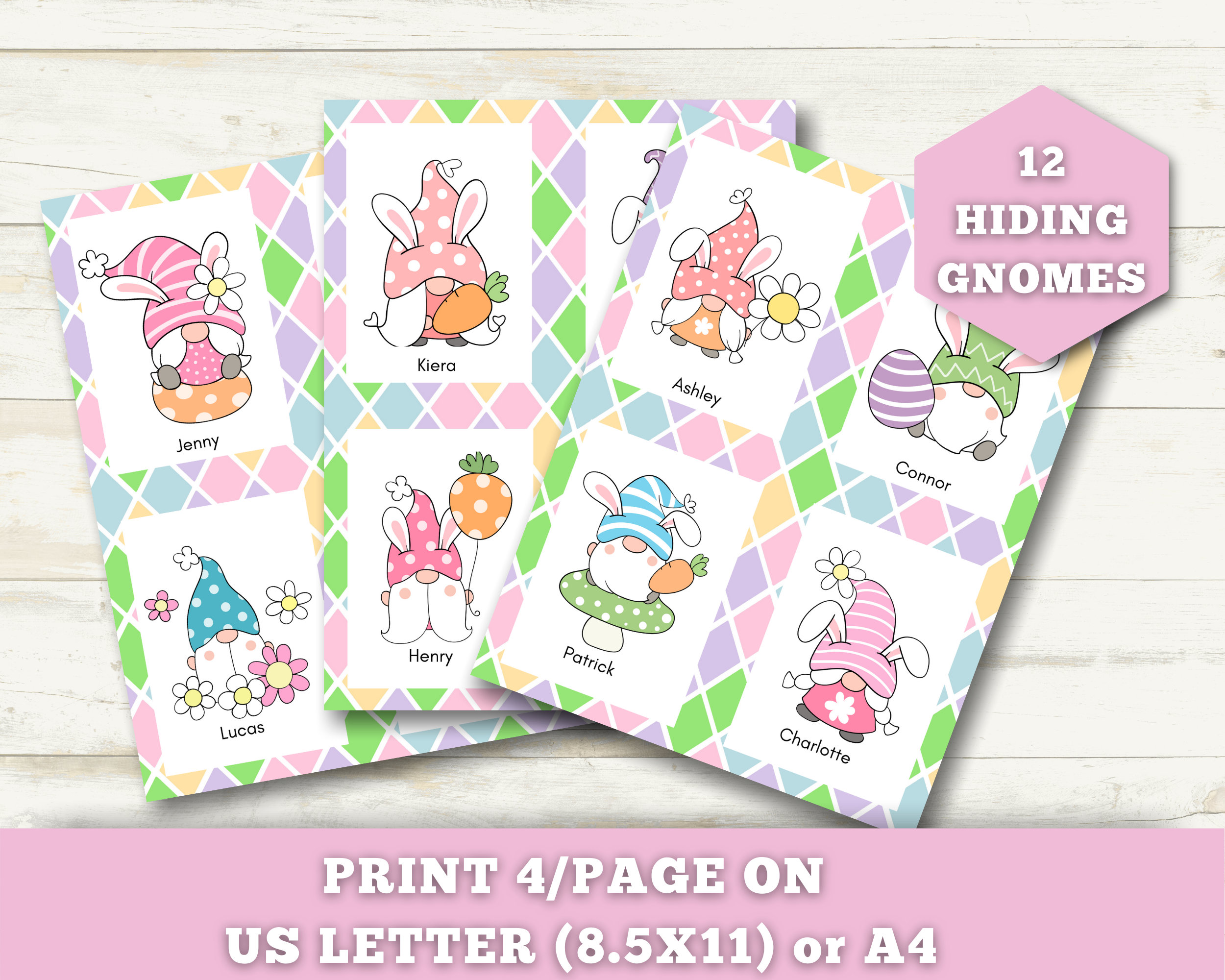 Printable Easter Scavenger Hunt for Kids, Easter Bunny Hide and Seek ...