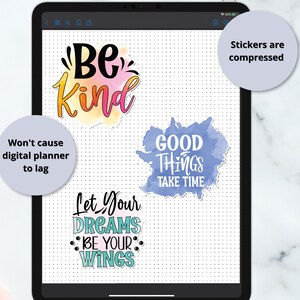 Motivational Digital Stickers, Positive Thinking, Precropped Digital ...