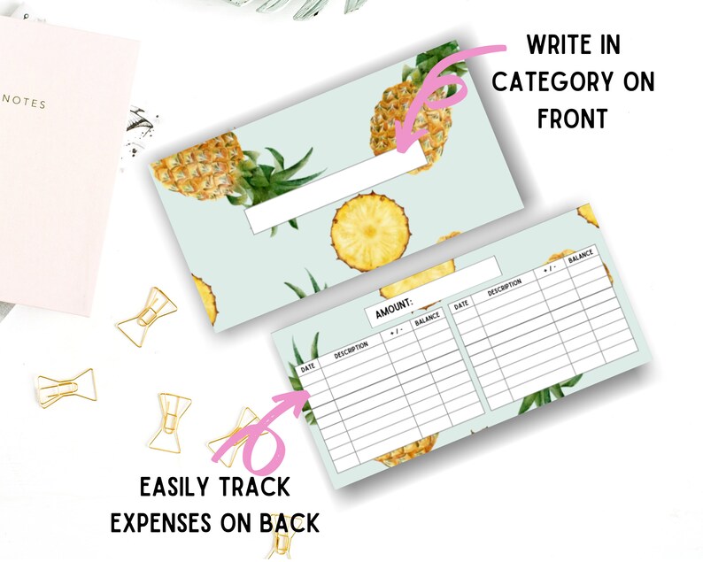 Cash Envelope Printable, Cash Envelope System for Simple Monthly Budget ...