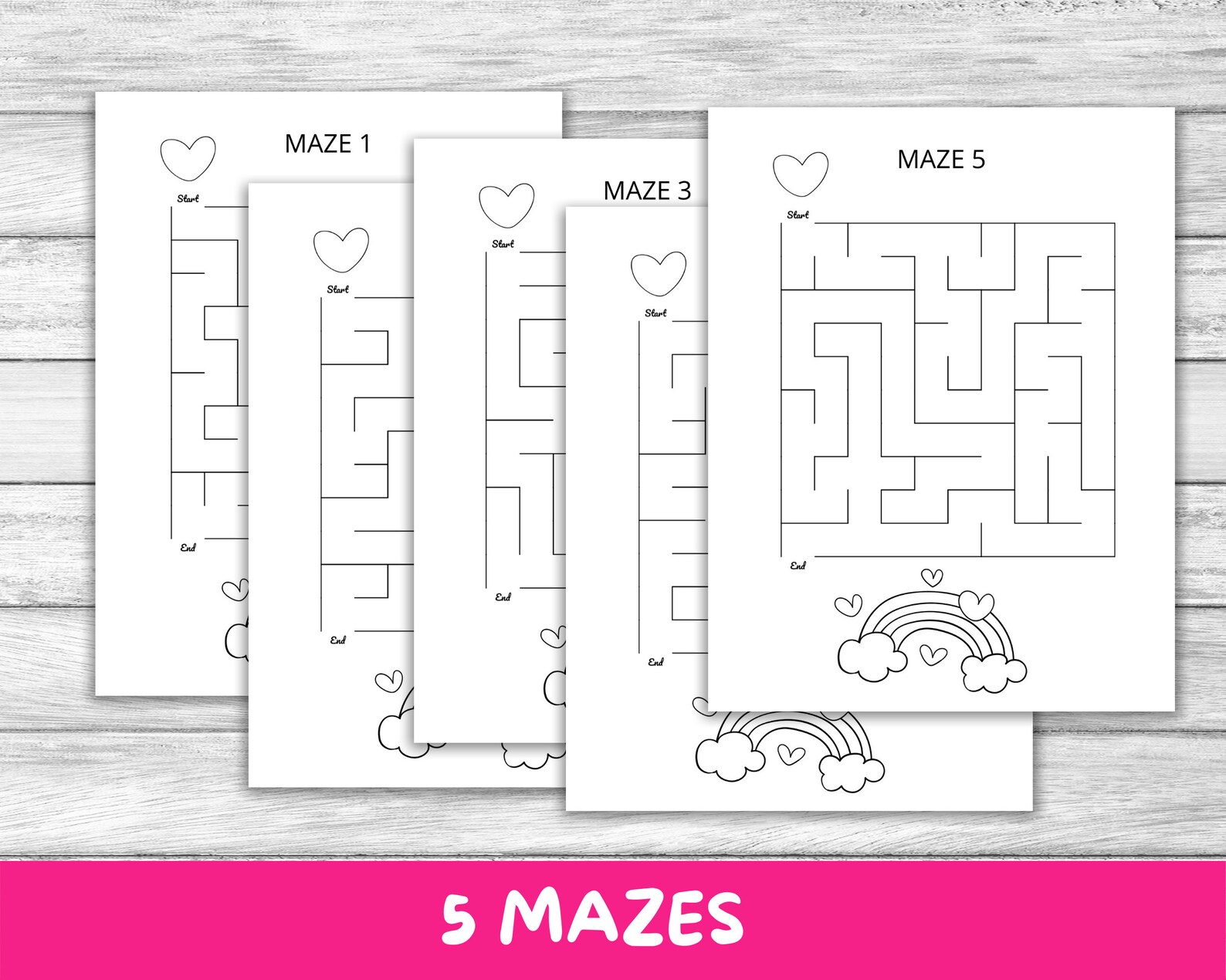 Kids Valentine Coloring Sheets, Activity Book Toddler, Valentine's Day ...