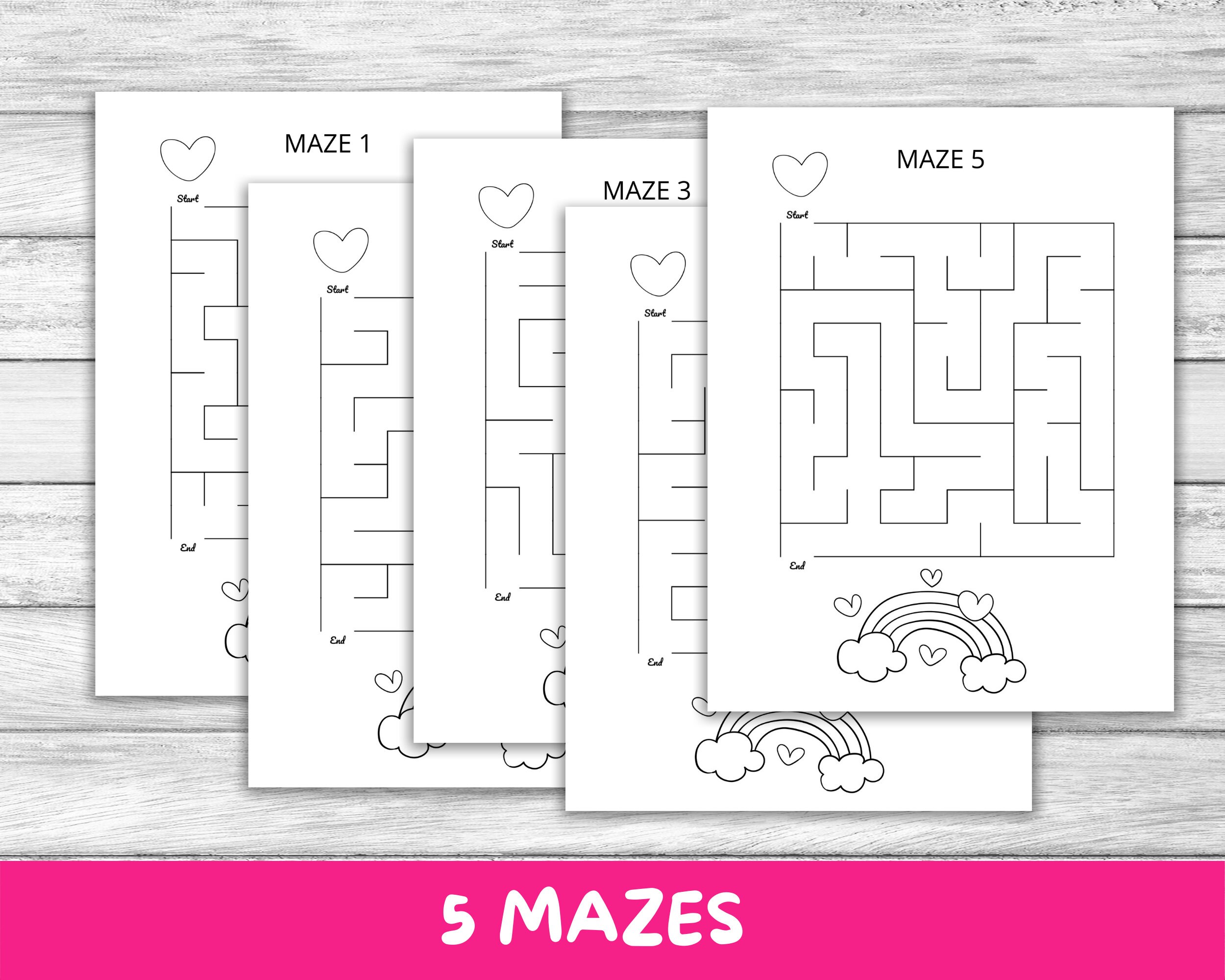 Kids Valentine Coloring Sheets, Activity Book Toddler, Valentine's Day ...