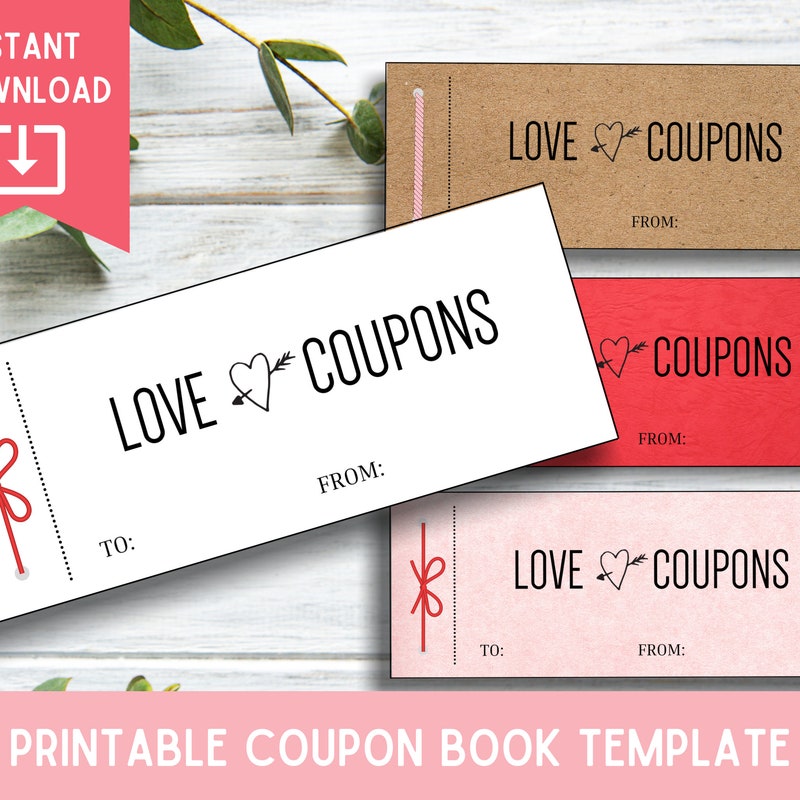 Blank Coupon Book Template - Etsy