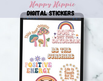 Motivational Quotes Digital Stickers Positive Thinking | Etsy