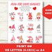 Printable Valentine's Day Scavenger Hunt for Kids, Valentine's Hide and ...