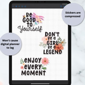 Positive Quotes Digital Stickers, Motivational, Positive Thinking ...