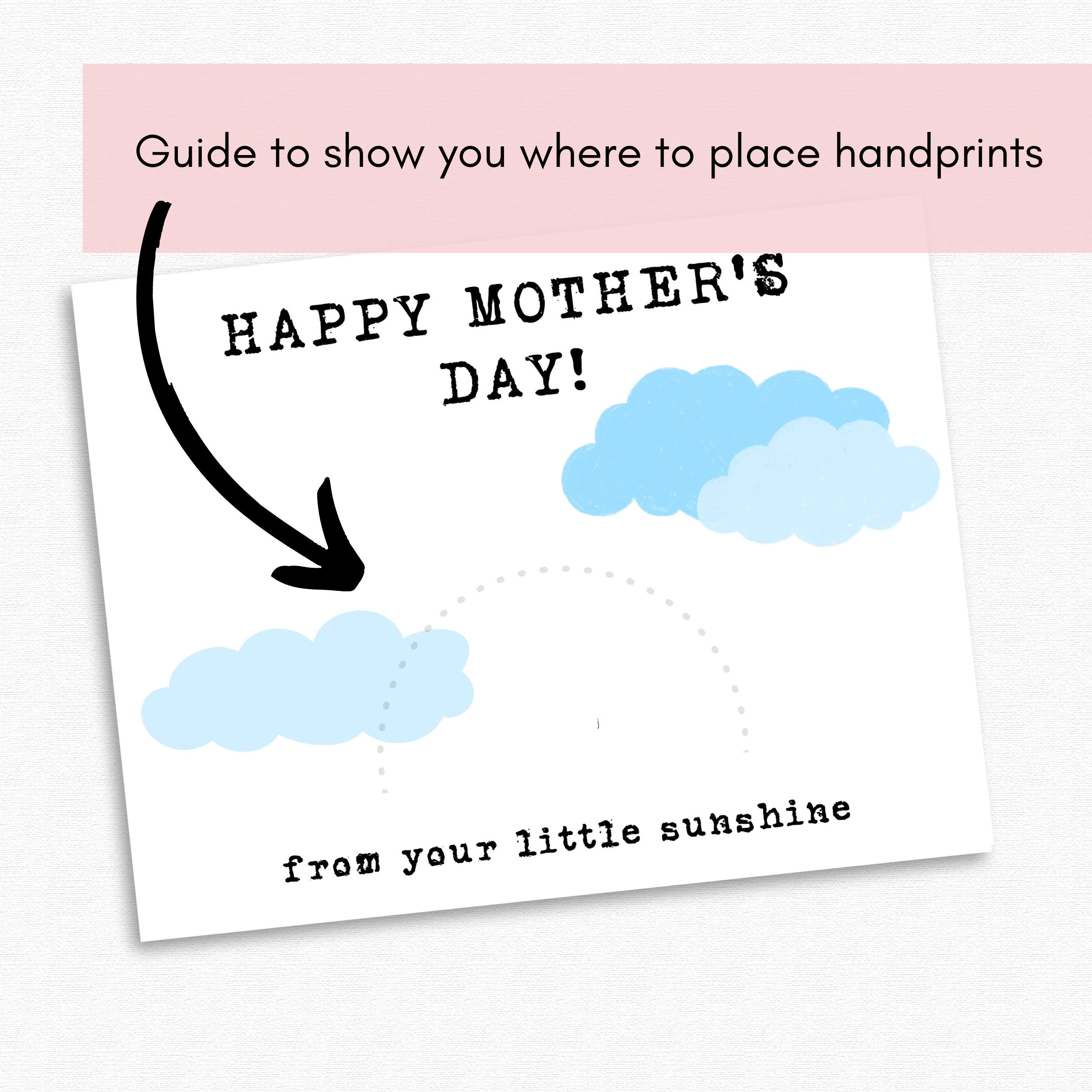 Printable Mother's Day Card From Toddler Kid, You Are My Sunshine ...