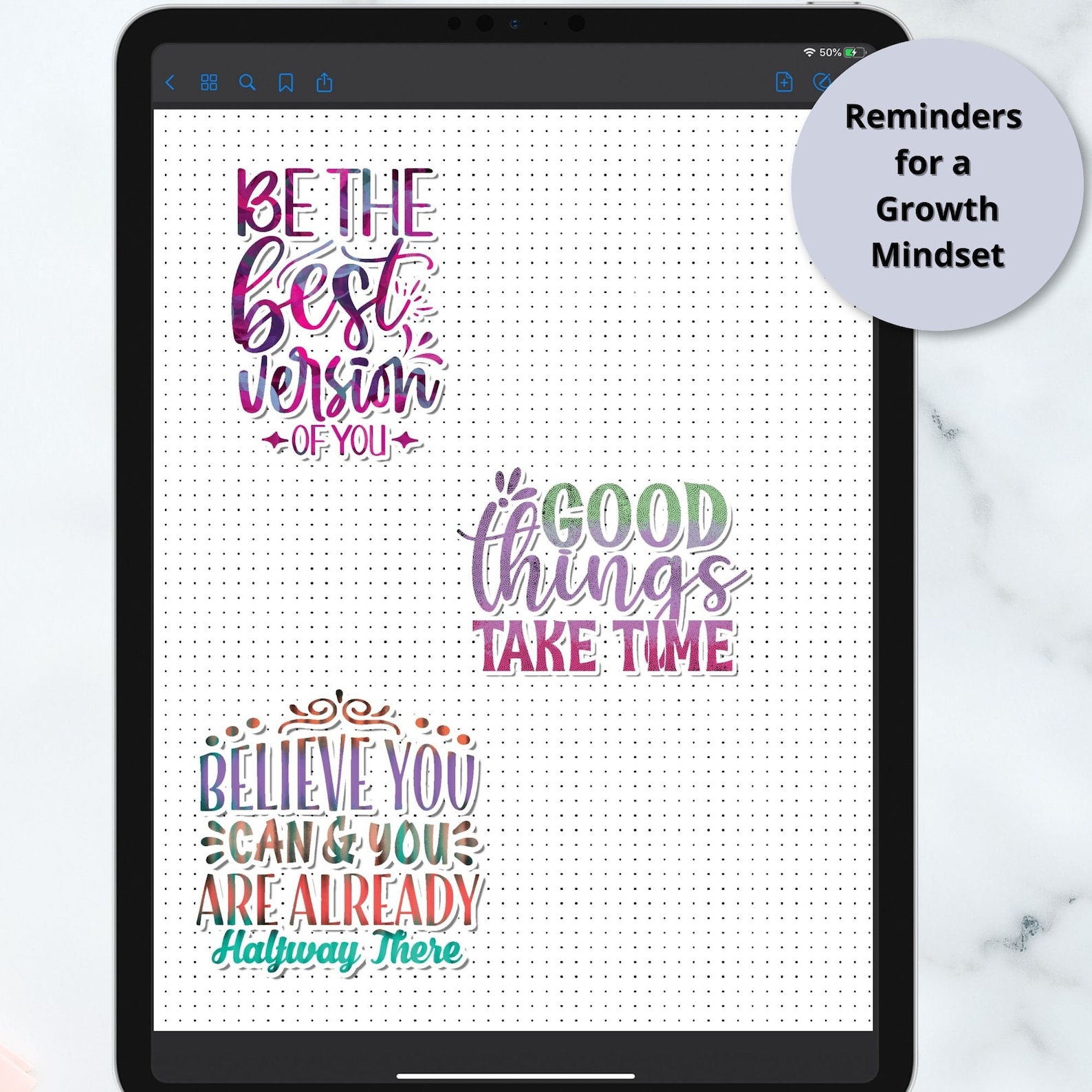 Motivational Digital Stickers Vol 2 Positive Thinking - Etsy