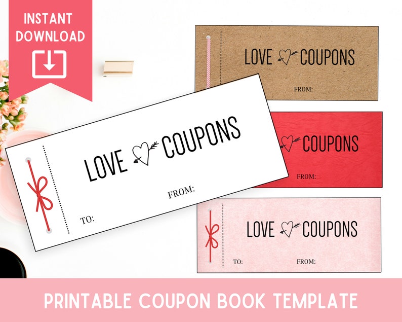 Printable Coupon Book Template Printable Coupon Book Blank - Etsy Canada