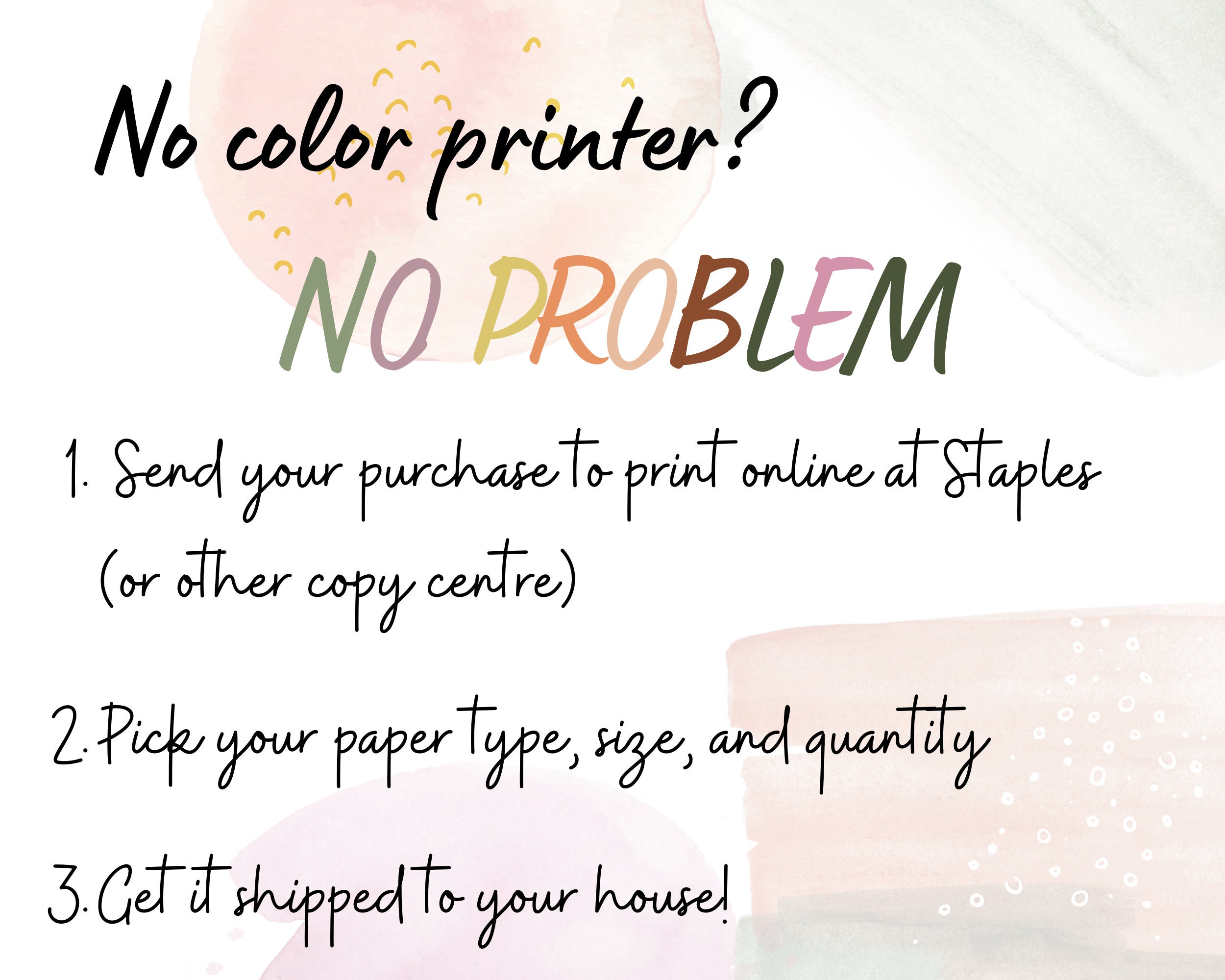 Printable Affirmation Cards Black and White or Color Muted Pastel ...