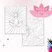 Printable Yoga Chill Coloring Book, Digital Coloring Book, Adult ...