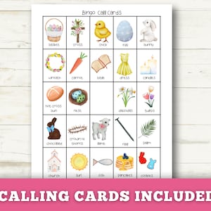 Printable Easter Bingo, Easter Activity for Kids, Christian Easter ...