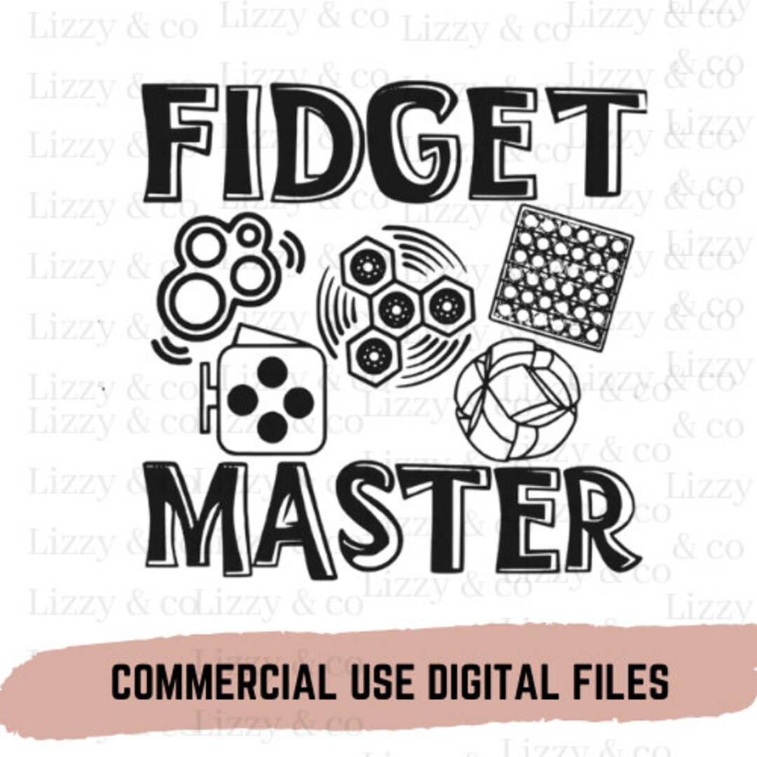 Fidget Master Png Svg Cricut Cute File Decal Shirt Sublimation Kid ...