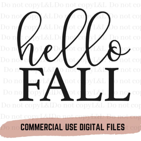 Hello Fall Svg - Etsy
