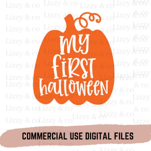 My First Halloween Svg - Etsy