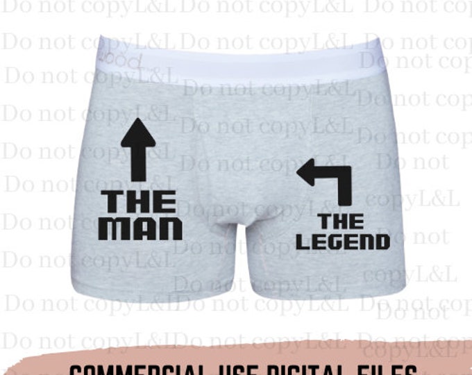 The Man the Legend Men's Boxers Svg,boxer Brief Svg,dirty Underwear Svg ...