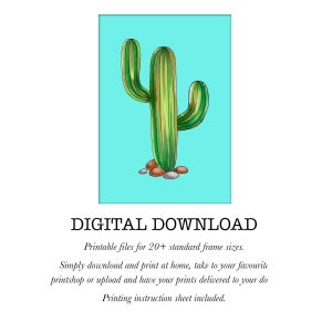 Watercolor Cactus, Cactus Art, Cactus, Nursery Decor, Wall Art, Baby ...