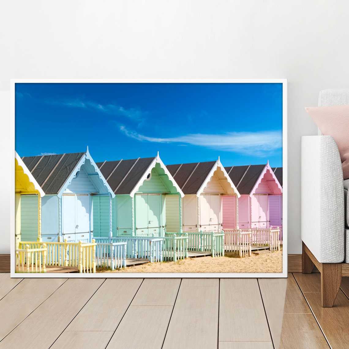 Beach House Beach Huts Beach Beach Decor Wall Art Wall - Etsy