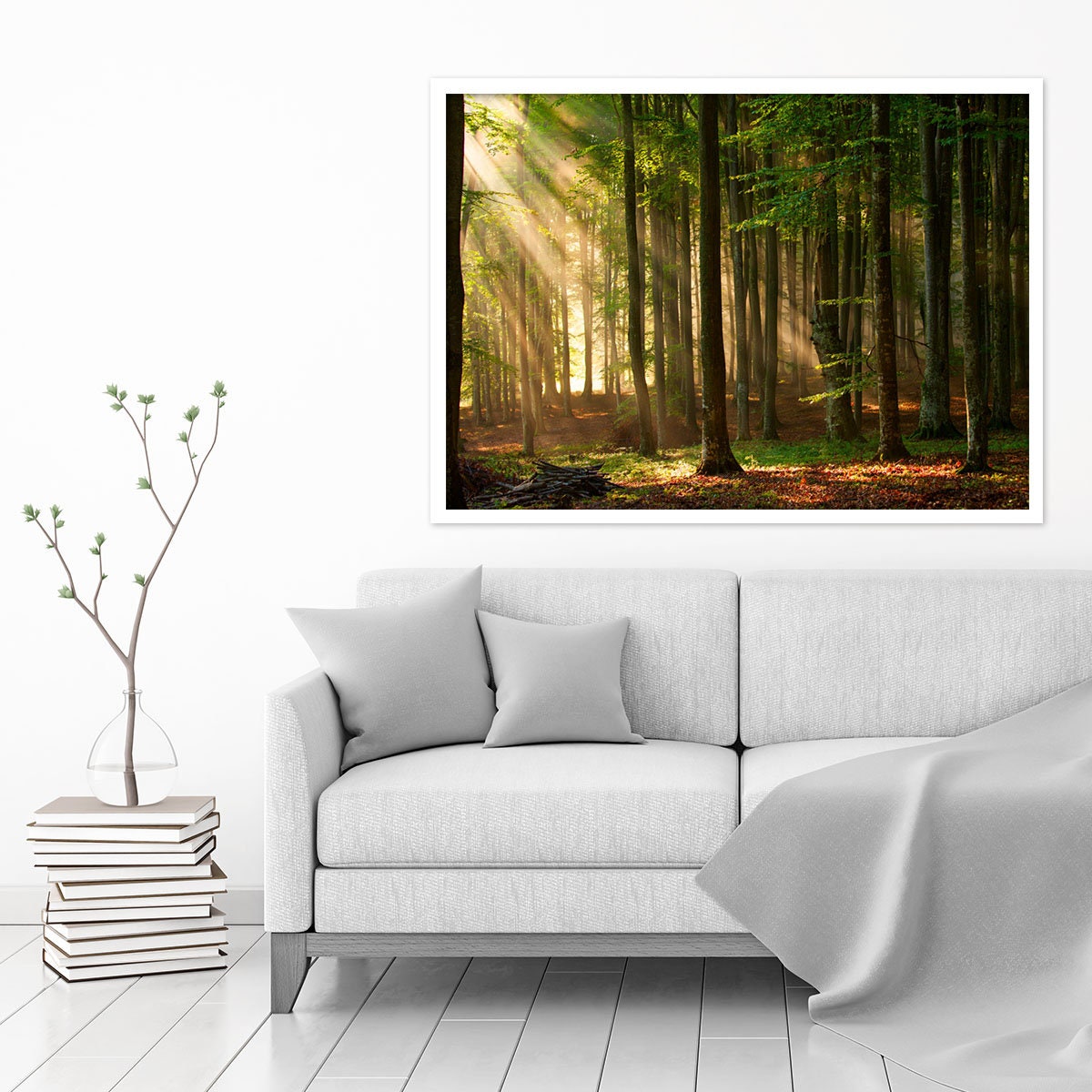 Forest Print, Forest Wall Art, Forest Poster, Forest, Forest Trees ...