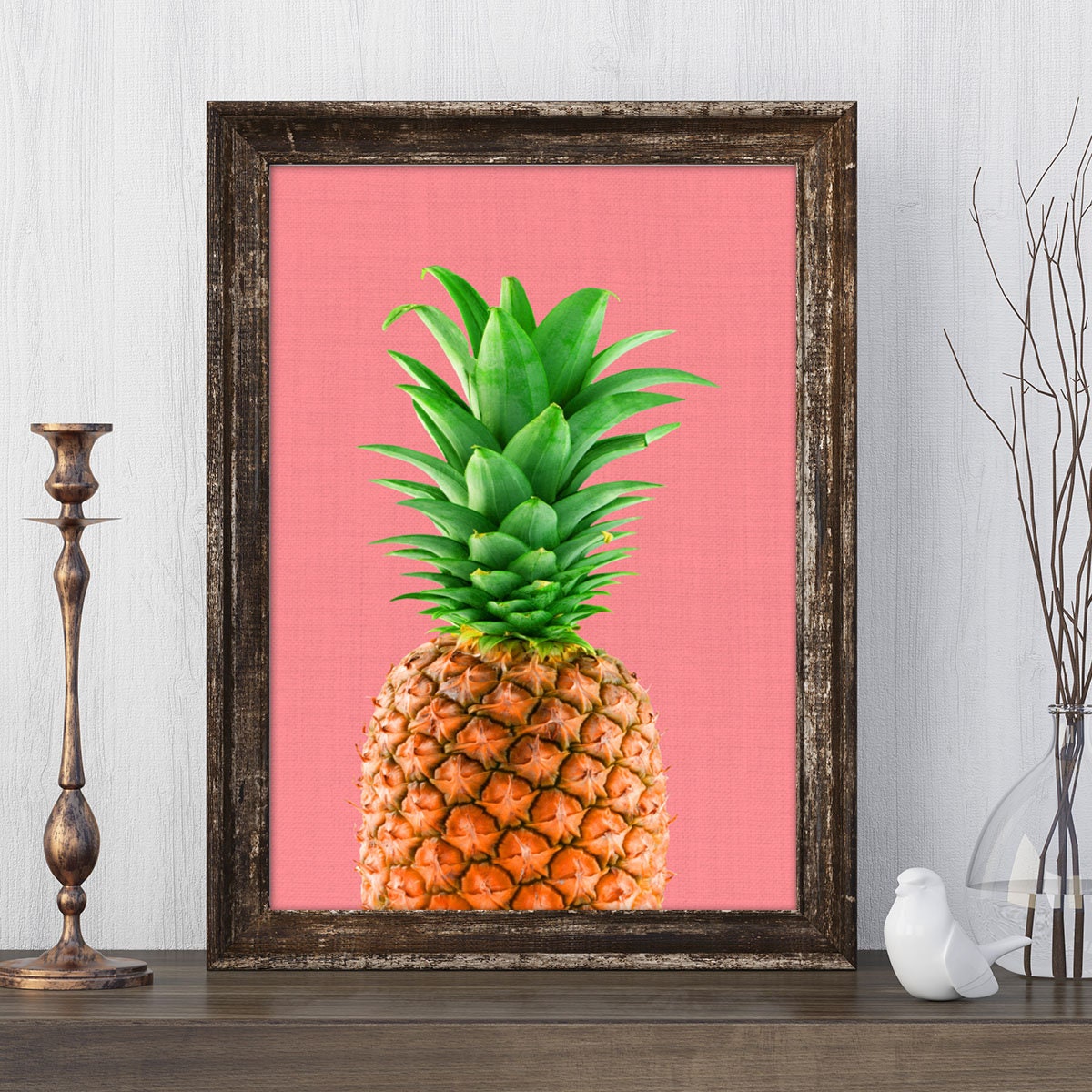Printable Pineapple, Tropical Print, Wall Art Decor, Colourful, Kitchen ...
