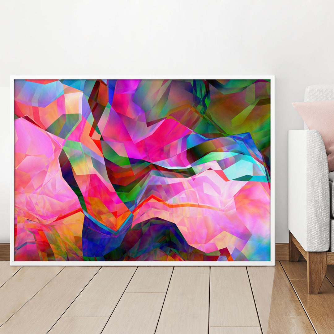 Colorful Abstract, Multicolored Pattern, Cubism Art, Cubism Painting ...