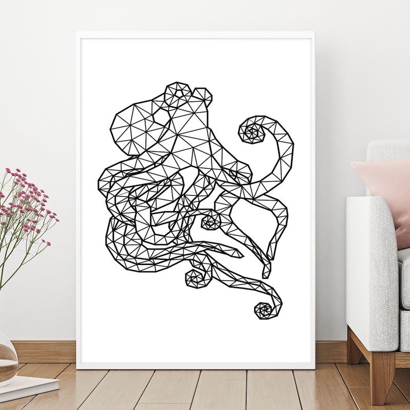 Geometric Octopus - Etsy