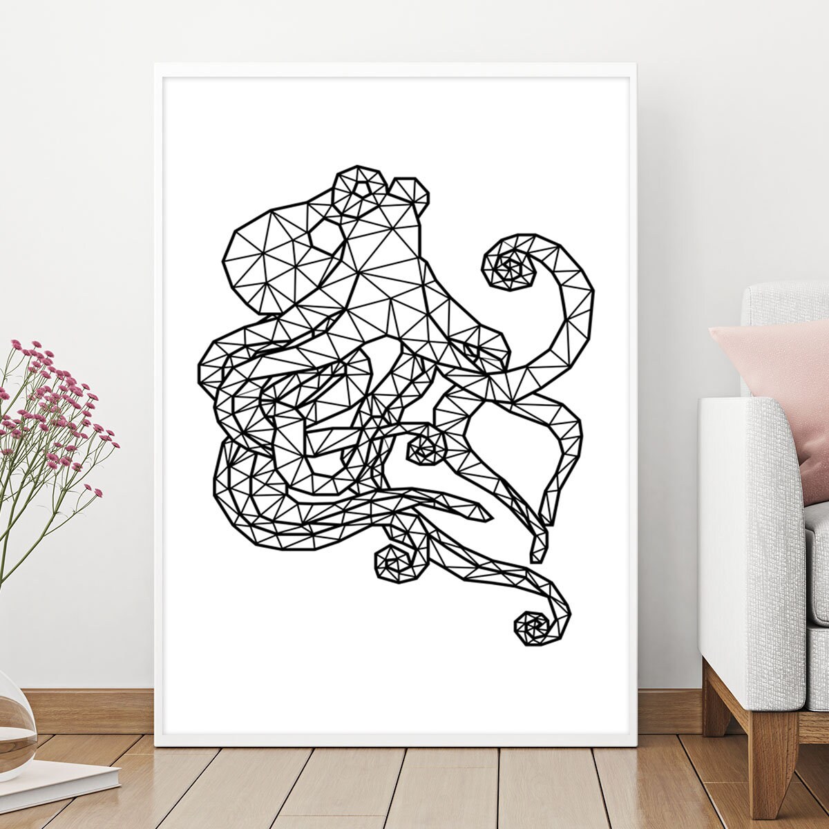 Octopus Art Octopus Print Octopus Geometric Octopus - Etsy