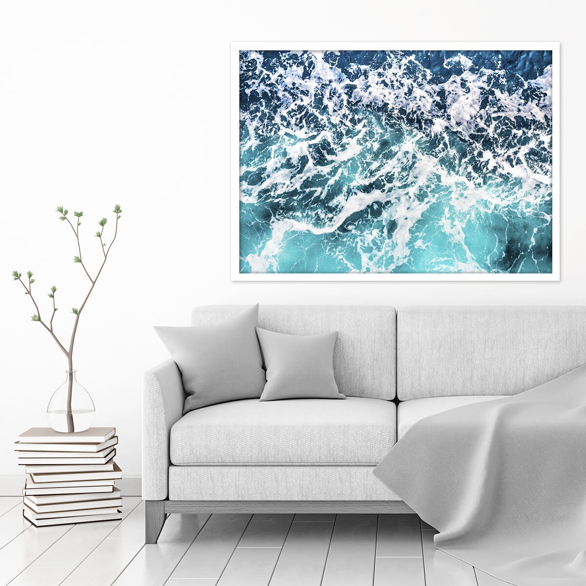 Ocean Art Print, Digital Download, Coastal Beach Decor, Large Printable ...
