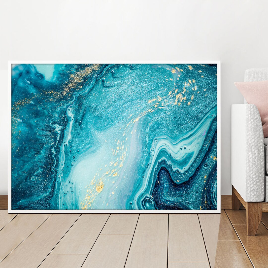 Abstract Ocean, Abstract Marble, Marble Effect, Abstract Print ...