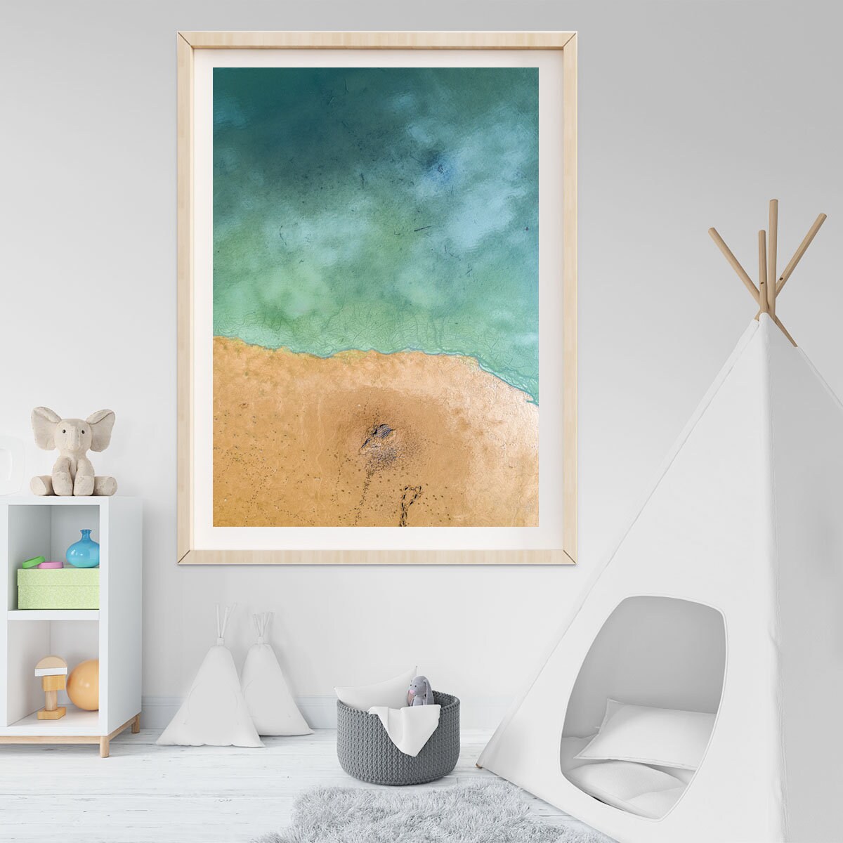 Beach Wall Art Top View Print Coastal Photography - Etsy