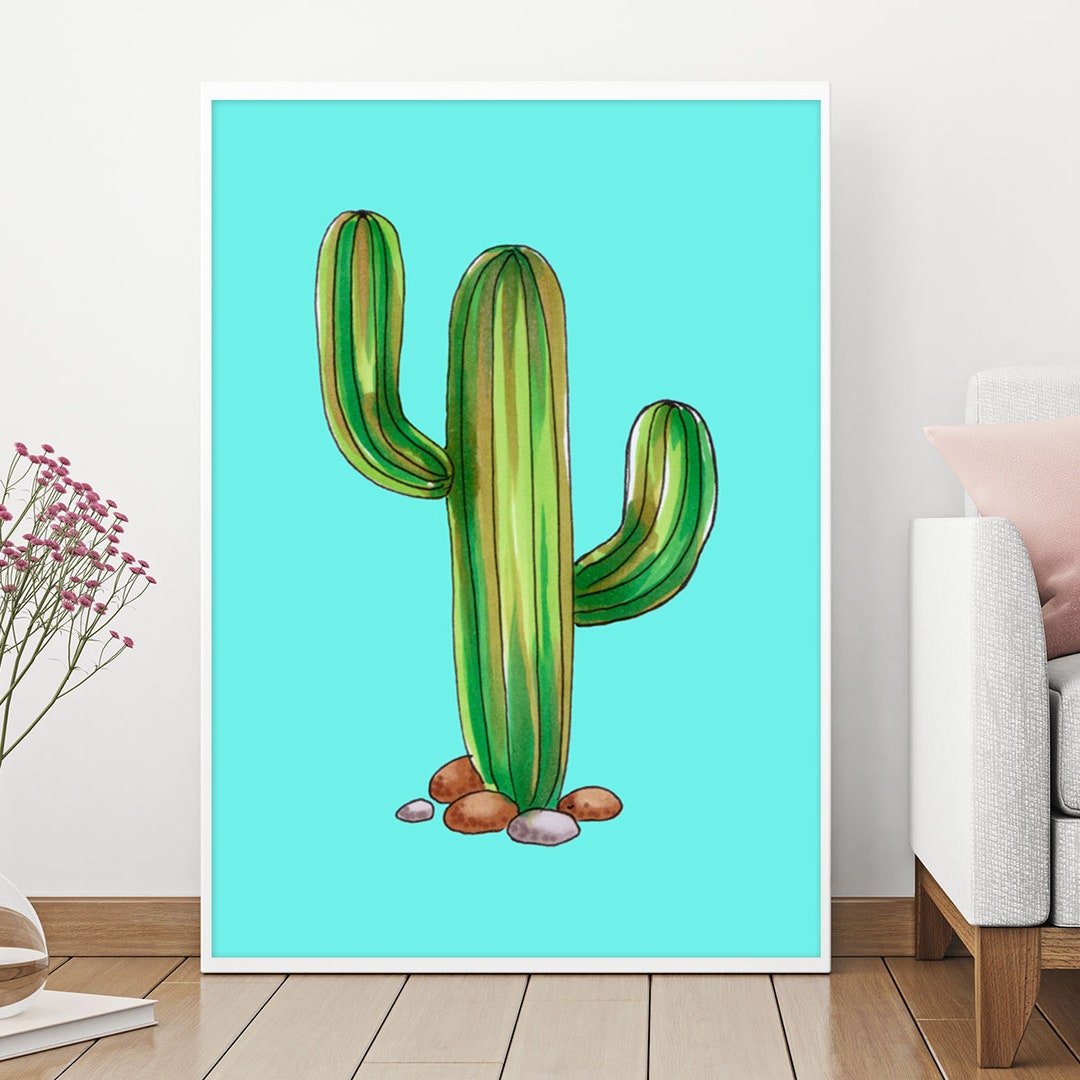 Watercolor Cactus, Cactus Art, Cactus, Nursery Decor, Wall Art, Baby ...