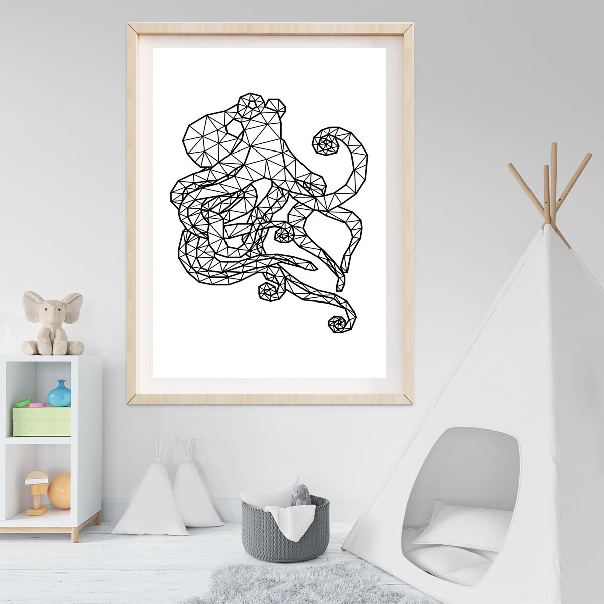 Octopus Art Octopus Print Octopus Geometric Octopus - Etsy