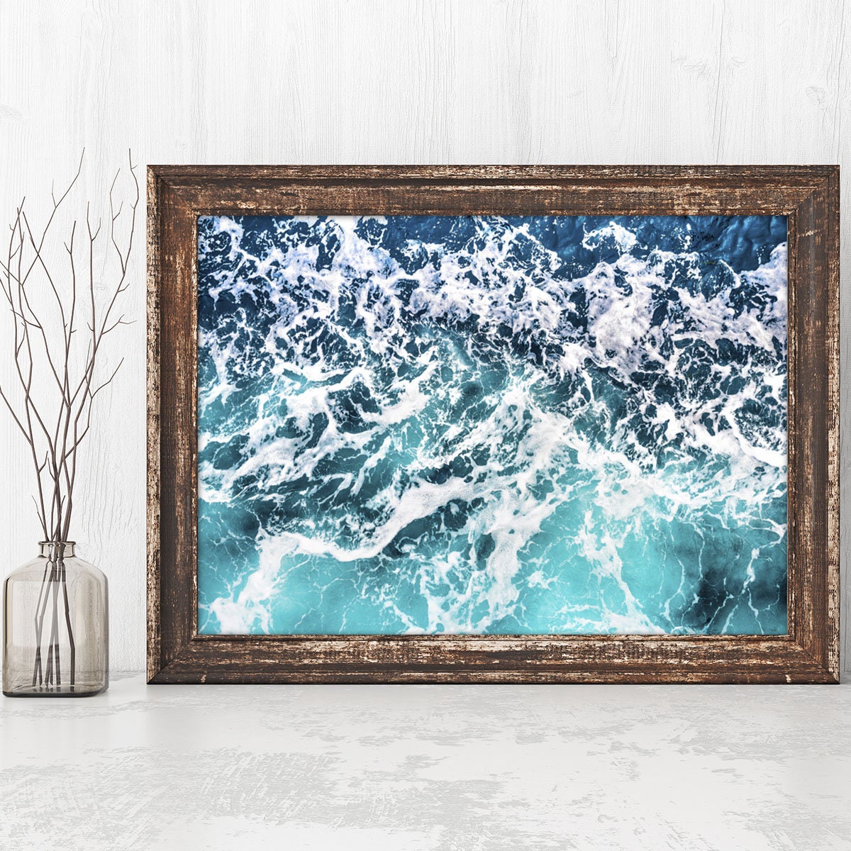 Ocean Art Print, Digital Download, Coastal Beach Decor, Large Printable ...