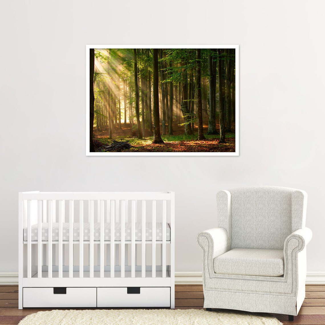 Forest Print, Forest Wall Art, Forest Poster, Forest, Forest Trees ...