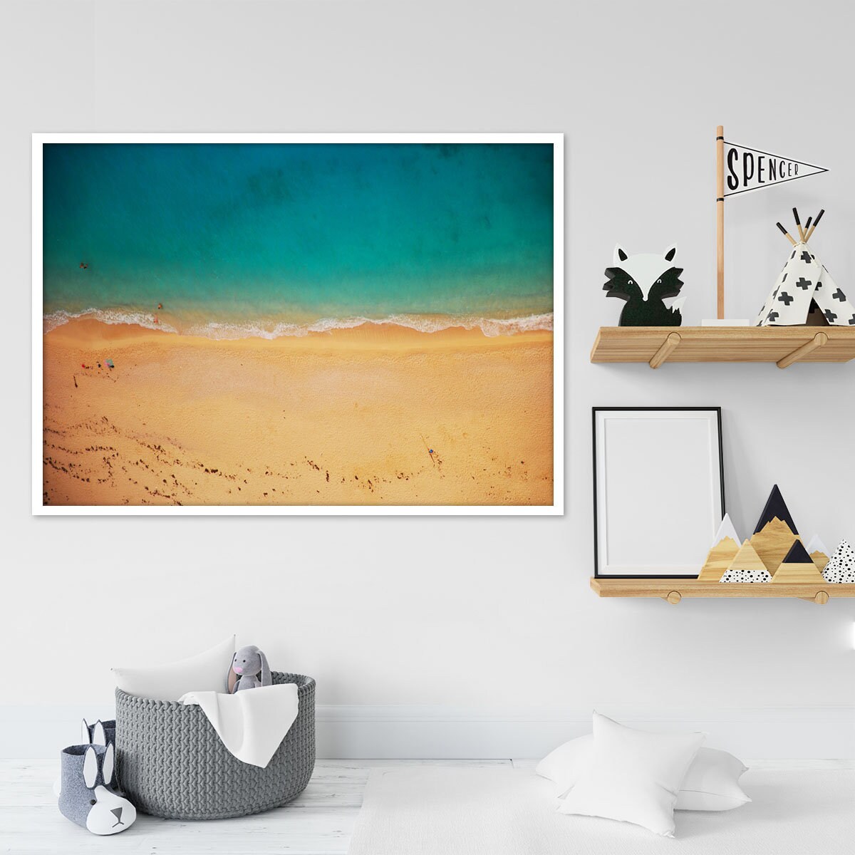 Beach, Coastal, Top View, Wall Art, Home Decor, Beach Decor, Coastal ...