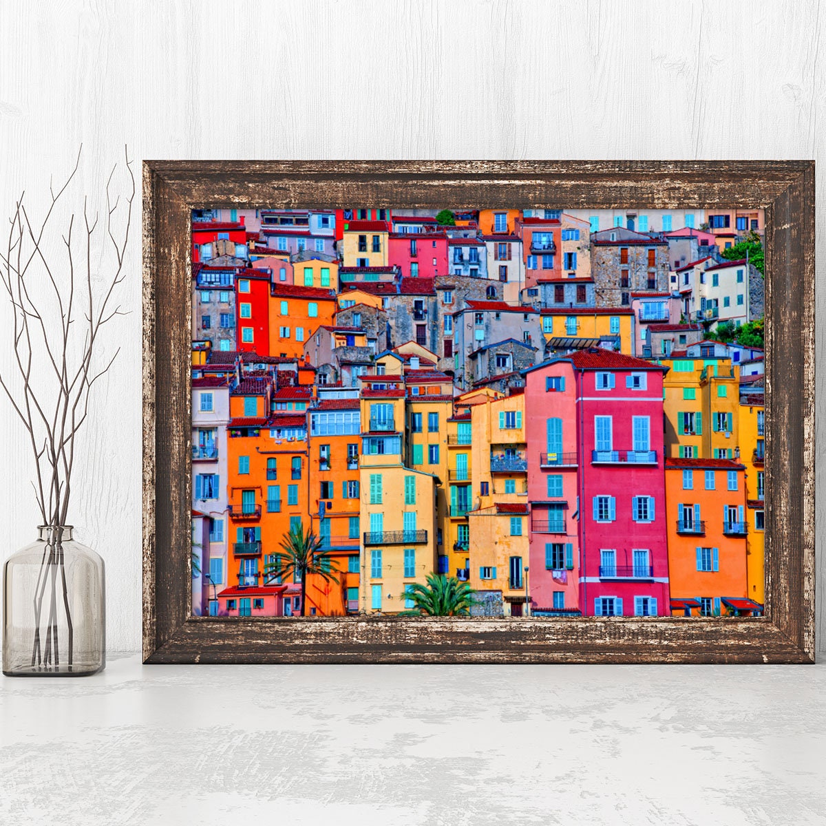 Colorful Houses, Colorful, Colorful Art, Houses, Wall Decor ...