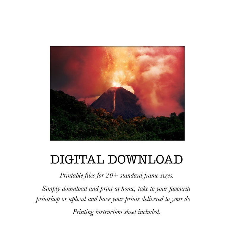 Vulcan Volcano Volcanic Eruption Vulcan Poster Volcano - Etsy