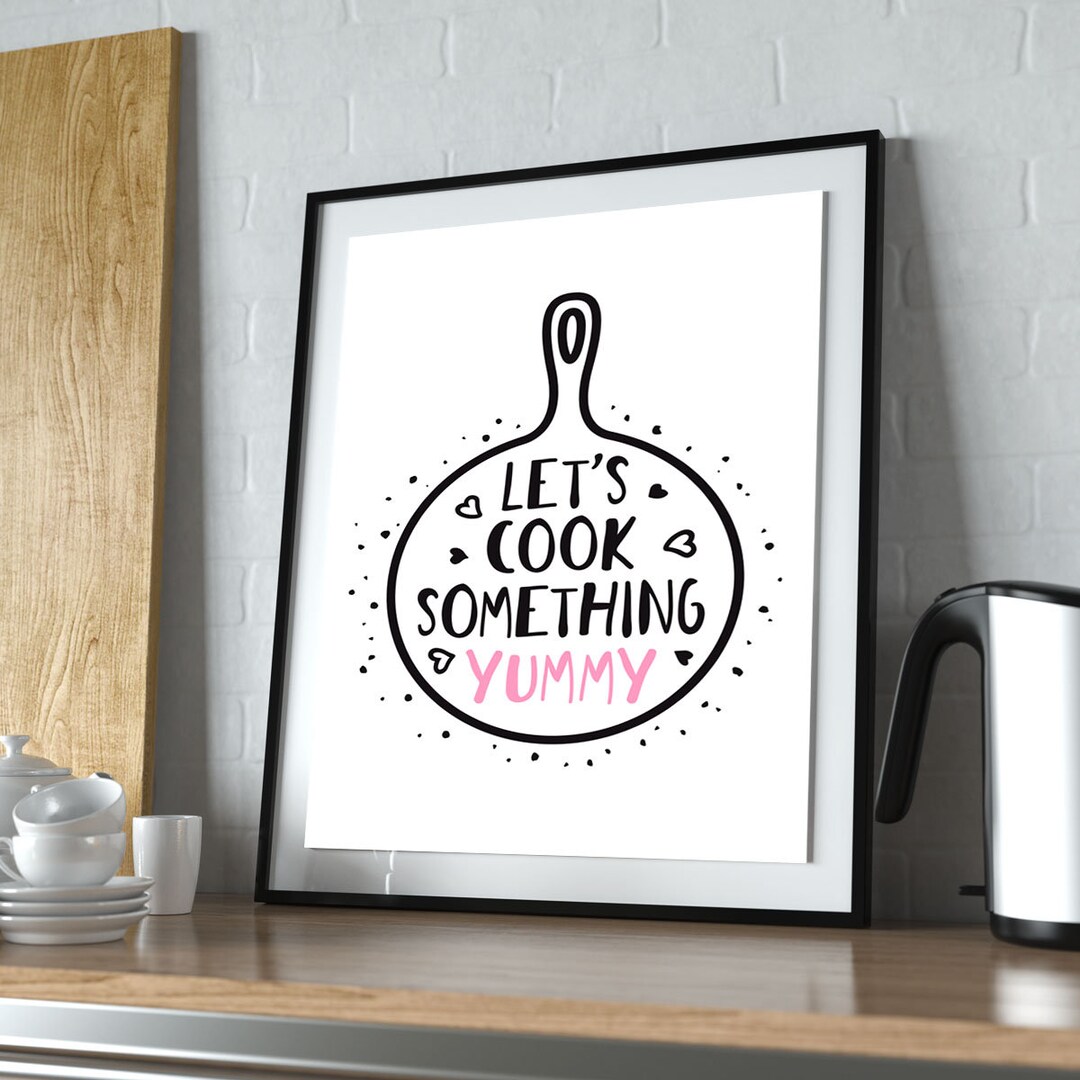Kitchen, Kitchen Decor, Kitchen Art, Let's Cook, Kitchen Poster ...