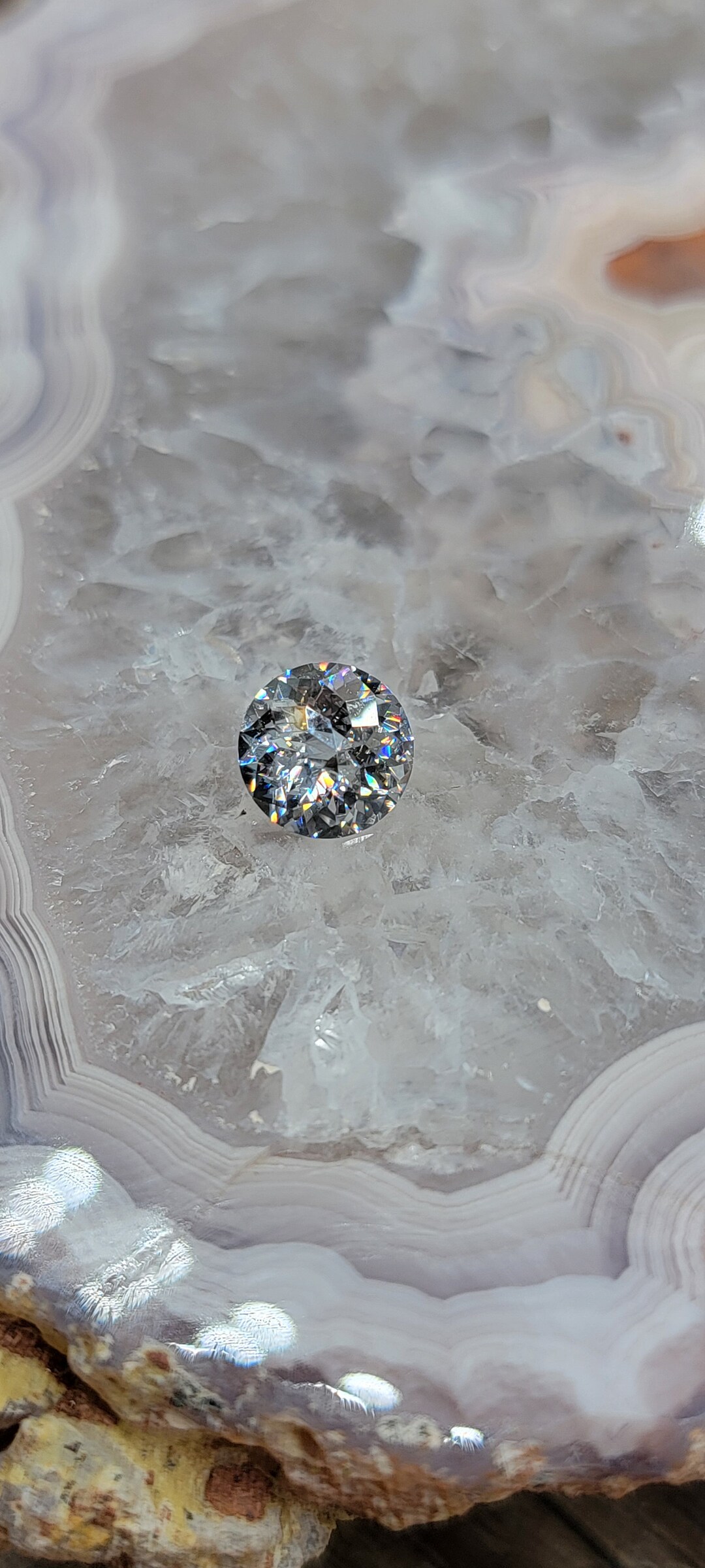 8mm Jubilee Cut Gray Moissanite - Etsy