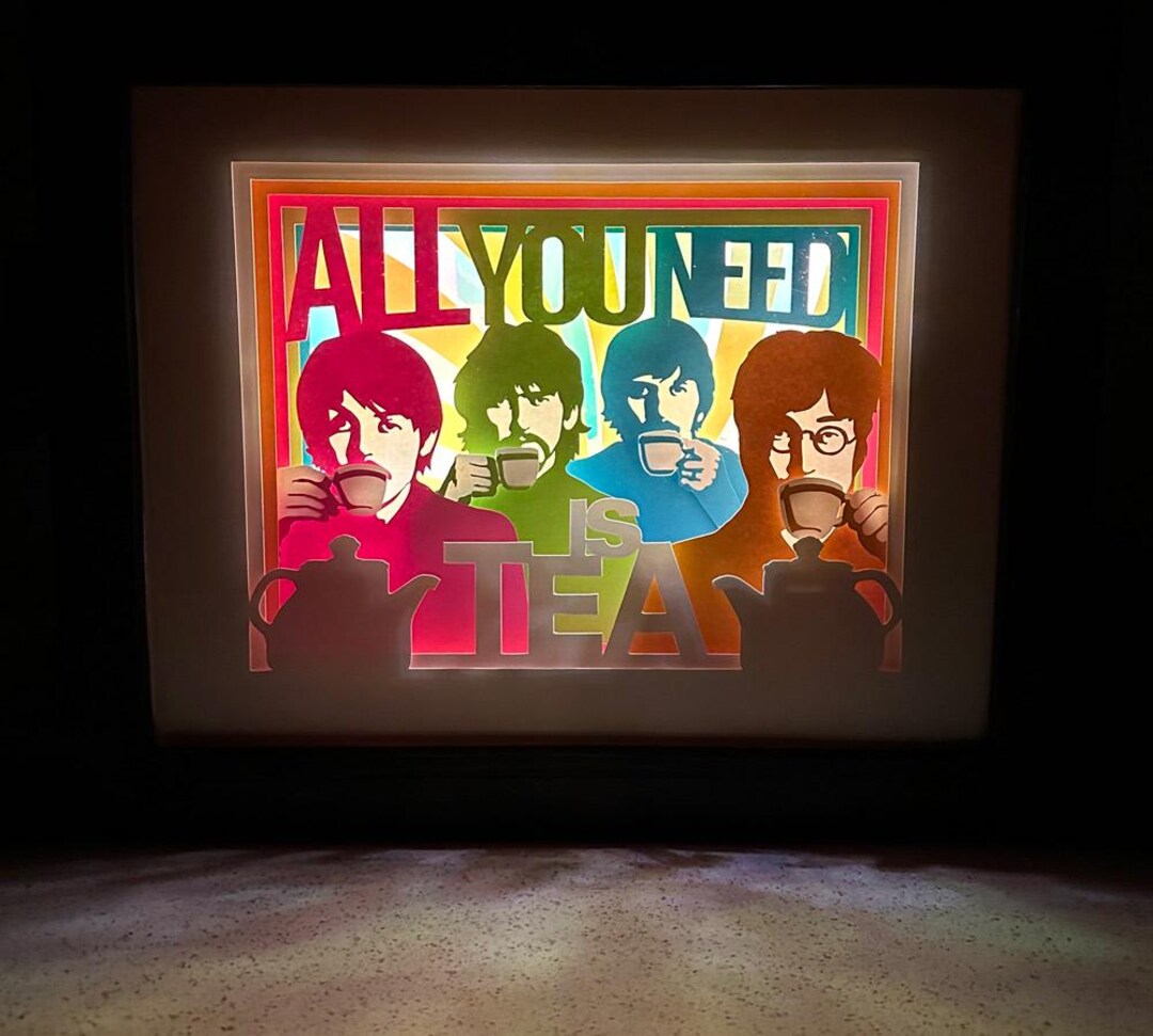 The Beatles: All You Need is Tea LED Delightbox™ - Etsy