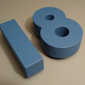 Concrete House Number 19 Cm BAUHAUS 93 Many Colors Extravagant Design ...