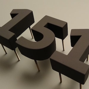 HOUSE NUMBER Made of CONCRETE 10 Cm Consolas Font Attractive Design - Etsy