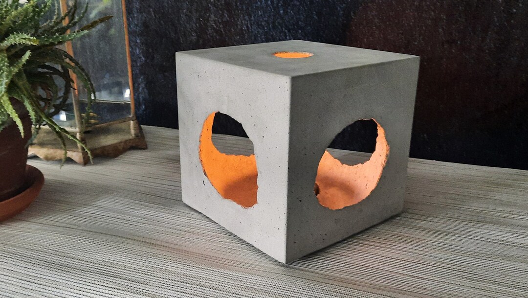 Concrete Object cuboid With Bizarre Openings - Etsy