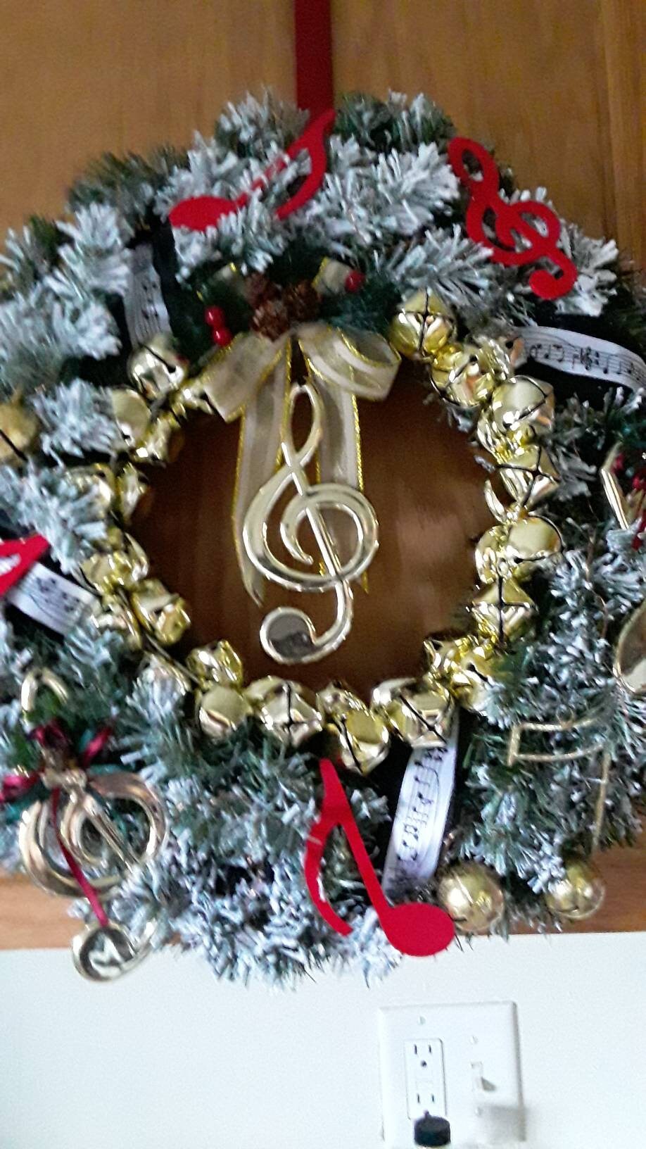 Music Wreath Christmas Musician's Wreath Music Lover's Wreath Musical ...