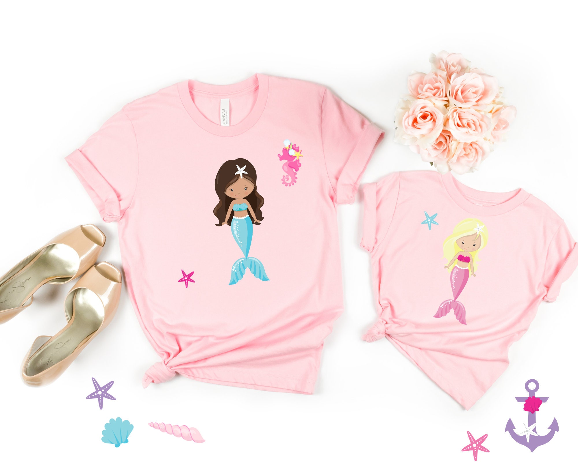 Ironing Pictures Little Mermaid Cute Mermaid to Iron - Etsy