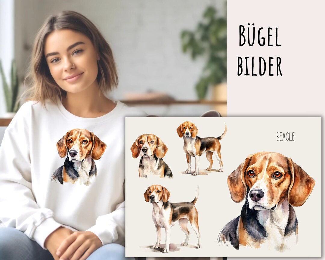 4 Iron-on Pictures Beagle Beagle to Iron On Dog Breed Beagle - Etsy