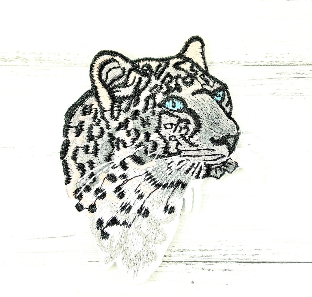 Snow Leopard for Ironing Leopard Leopard Application Patch - Etsy