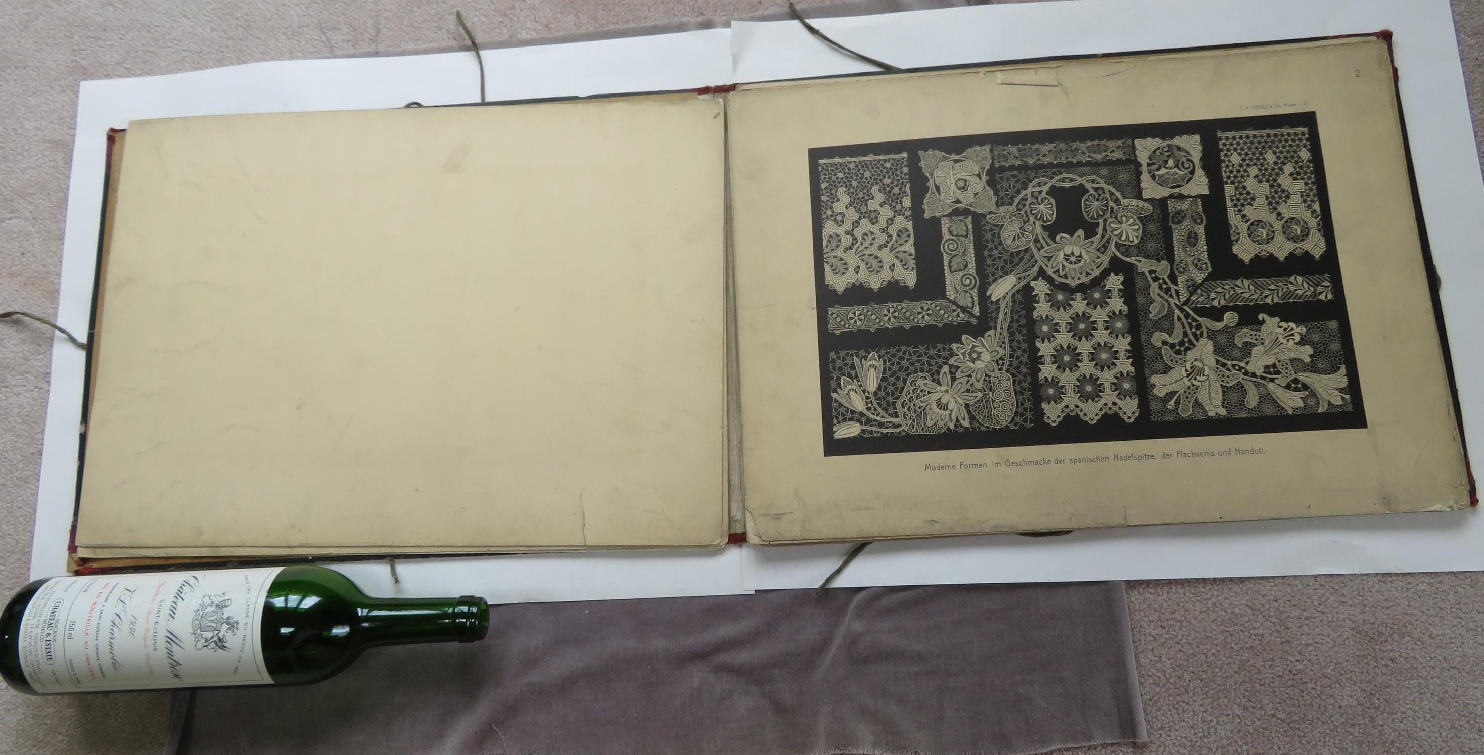 C1890/1900 German Lace Folio Die Stilarten Der Spitze Verlag C. F ...