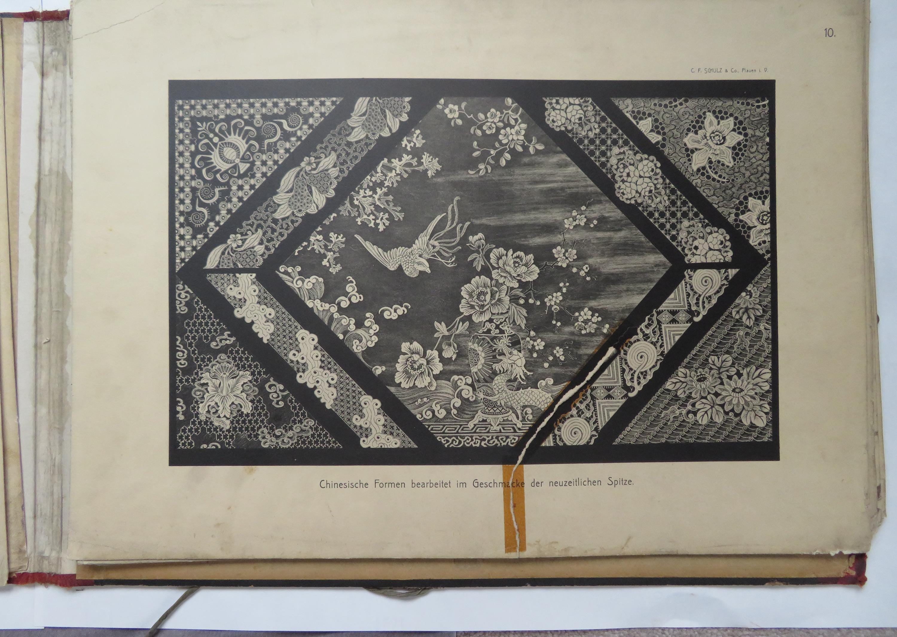 C1890/1900 German Lace Folio Die Stilarten Der Spitze Verlag C. F ...